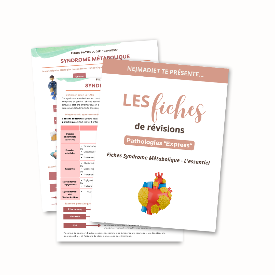 Syndrome Métabolique Fiches de révisions pathologies express
